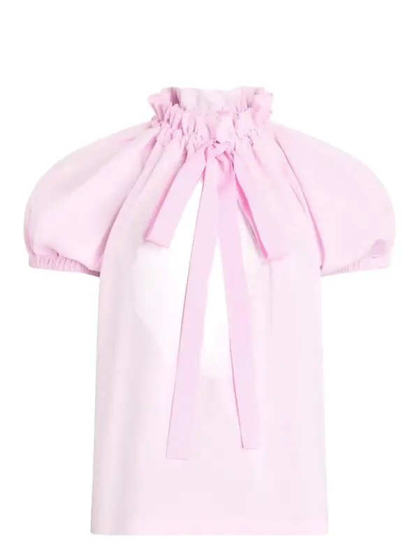 Patou Voluminous Cotton Top - Pink