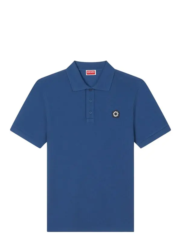 Kenzo Boke Flower Cotton Polo Shirt - Blue