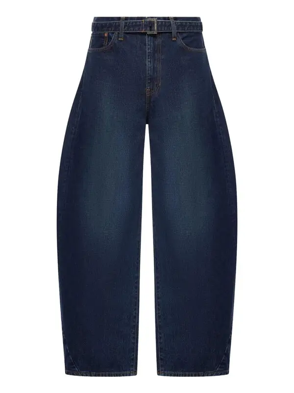 Sacai Wide-leg Trousers - Blue