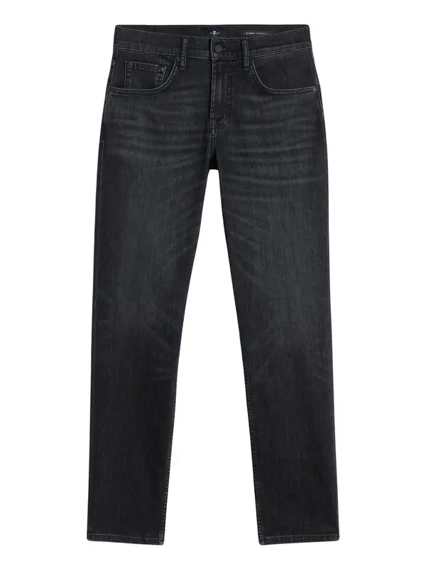 7 For All Mankind Slimmy Tapered Jeans - Black