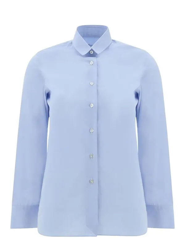 FINAMORE 1925 Cotton Shirt - Sky Blue