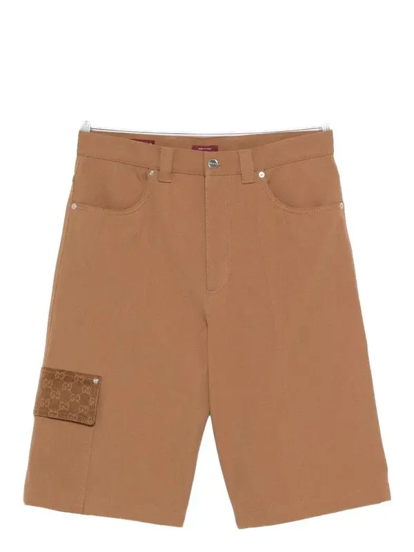 Gucci Cotton Bermuda Shorts - Beige
