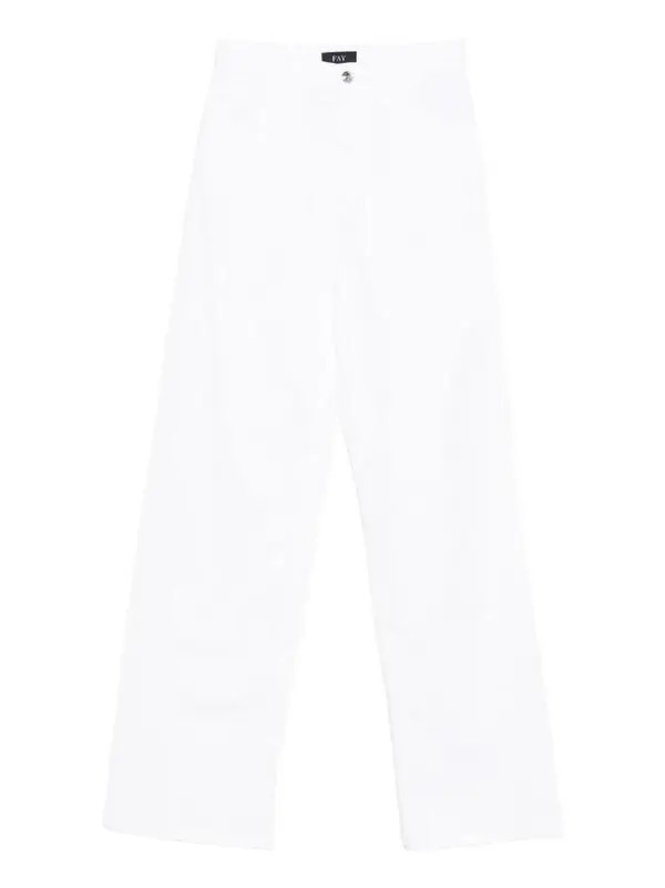 FAY Denim Cotton Jeans - White