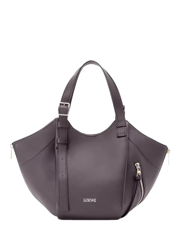 Loewe Hammock Leather Tote - Brown