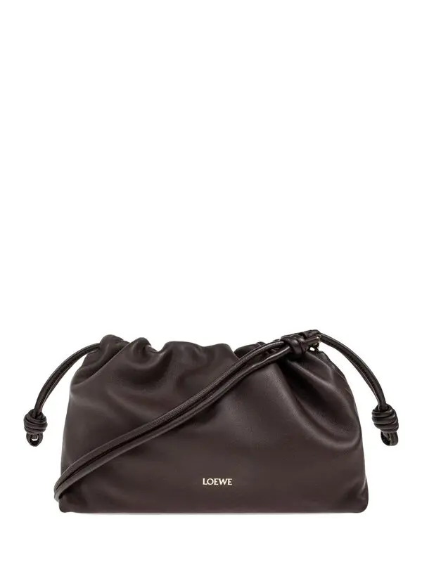 Loewe Flamenco Medium Leather Clutch - Brown