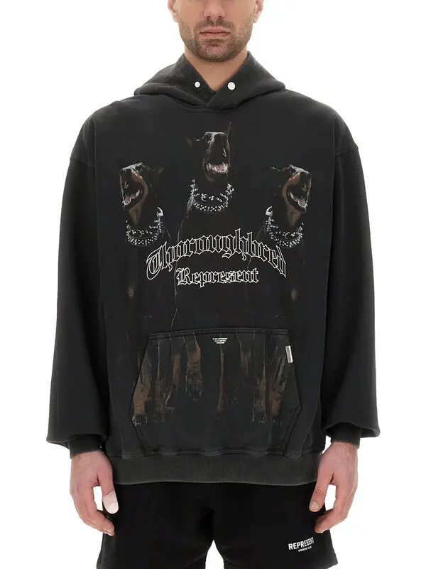 REPRESENT Thoroughbred Hoodie - Black