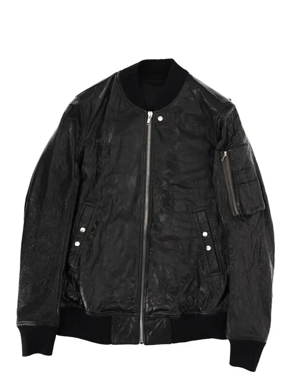 Rick Owens Classic Flight Bomber Jacket - Black