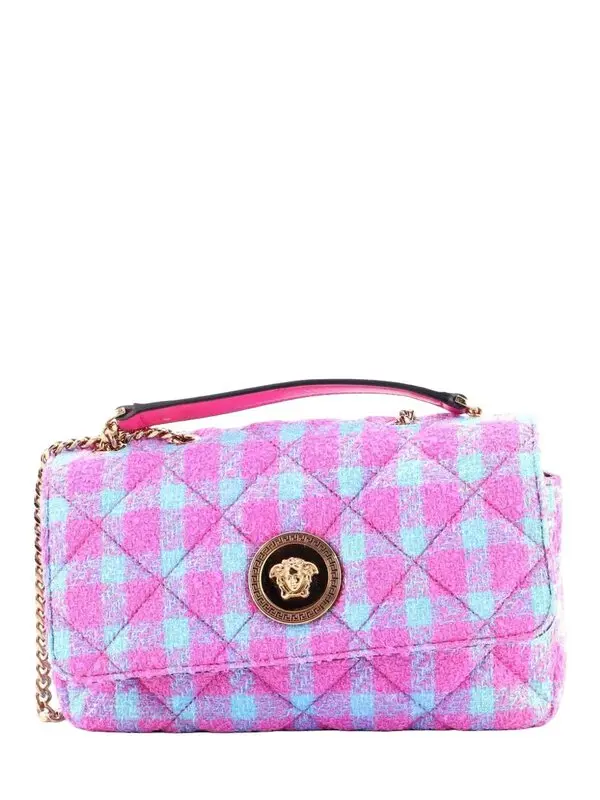 Versace Medusa Icon Chain Flap Bag - Pink