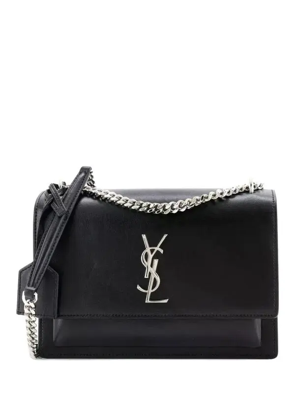 Saint Laurent Sunset Medium Crossbody Bag - Black