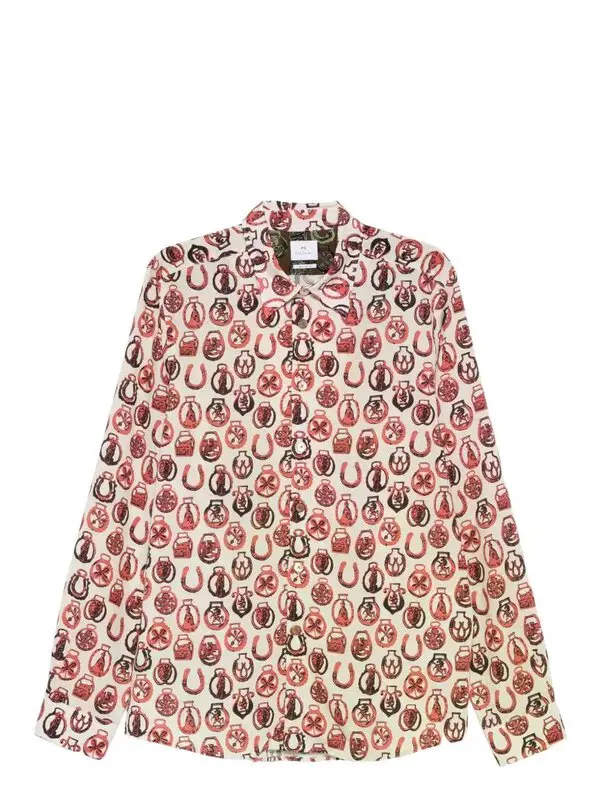Paul Smith Patterned Shirt - Neutrals