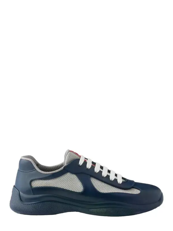 Prada America's Cup Bike Fabric Badge Sneakers - Blue