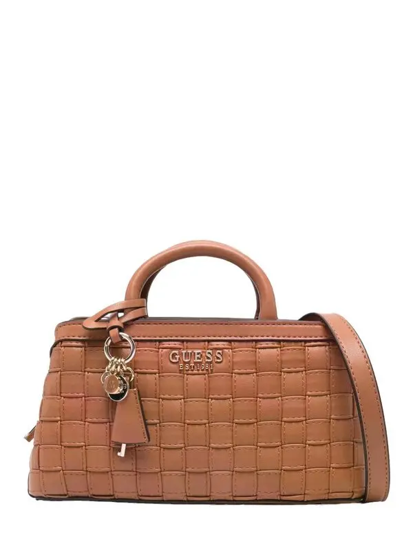 Guess Small Woven Tote - Neutrals