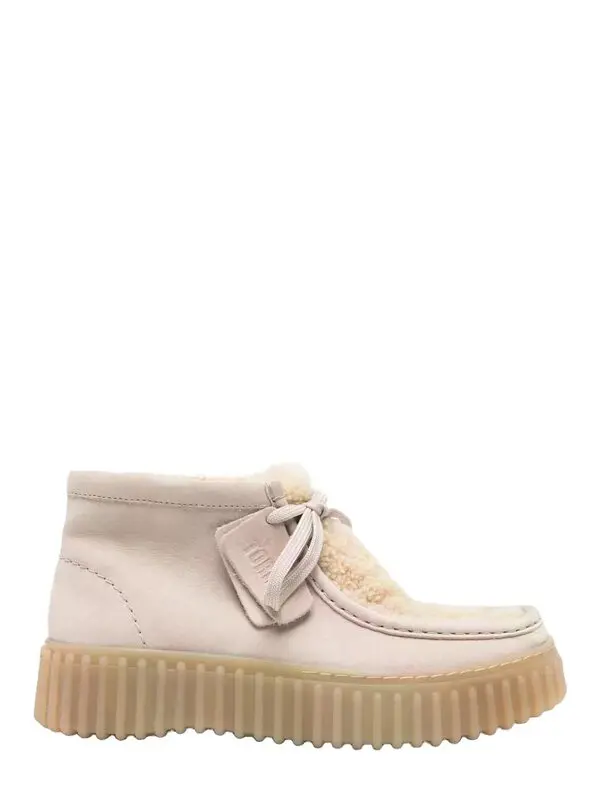 Clarks Torhill Shearling-panel Boots - Neutrals