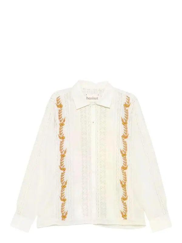 BAZISZT Sefservy Lace Shirt - Neutrals