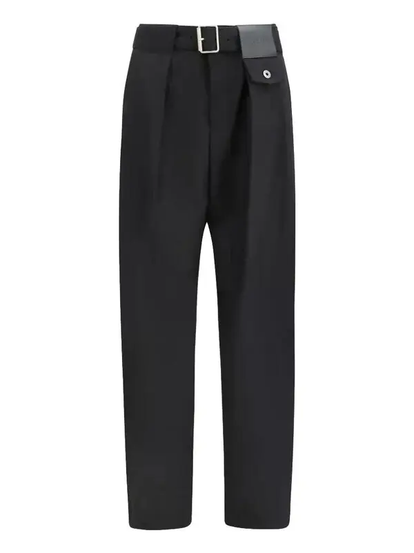 Loewe Pleated Trousers - Black