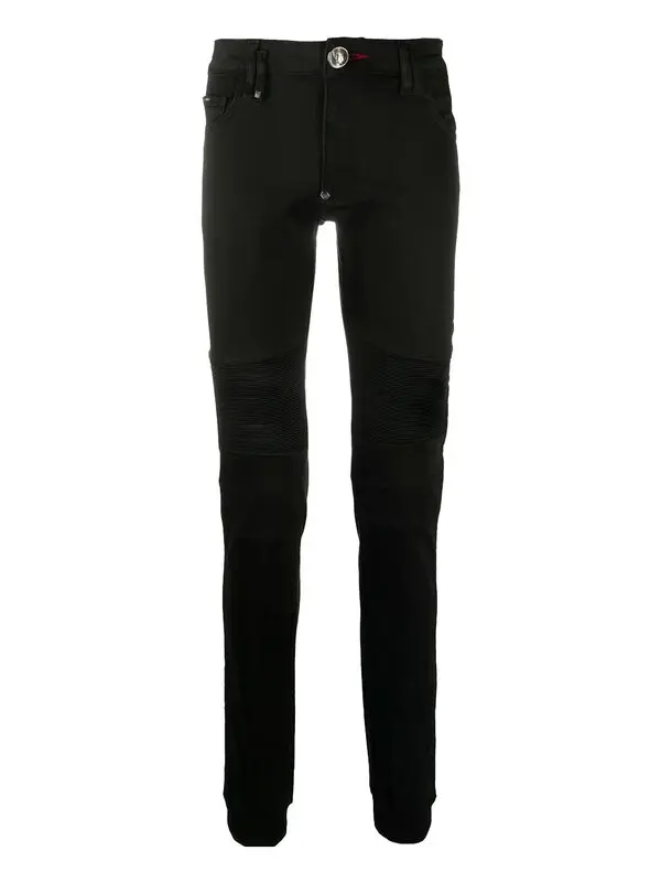 Philipp Plein Slim Fit Jogging Jeans - Black