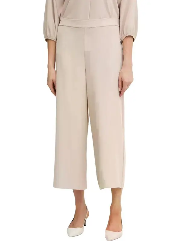Joseph Ribkoff Cropped Wide-leg Trousers - Neutrals