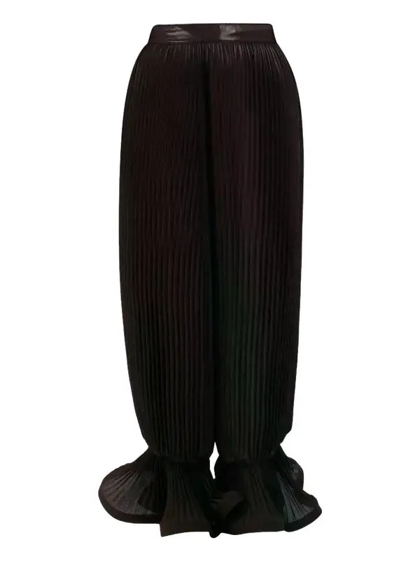 ROWEN ROSE Pleated Balloon Trousers - Brown