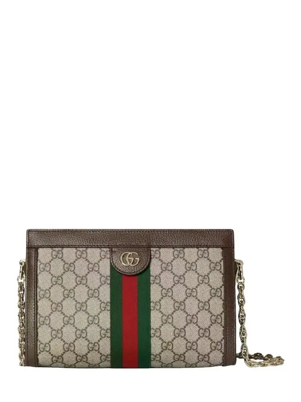 Gucci Ophidia Gg Monogram Shoulder Bag - Neutrals