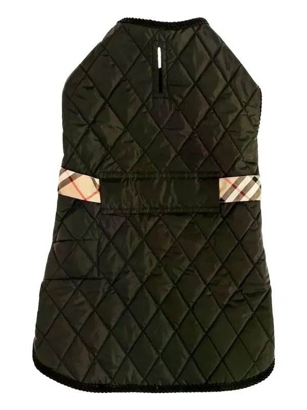 Burberry Quilted-design Pet Coat - Brown
