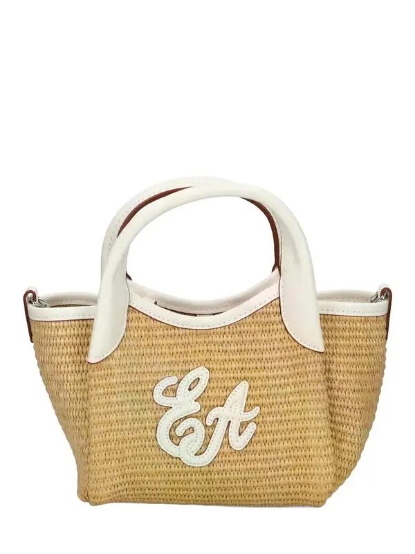 Emporio Armani Logo-detail Top Handle Bag - Neutrals