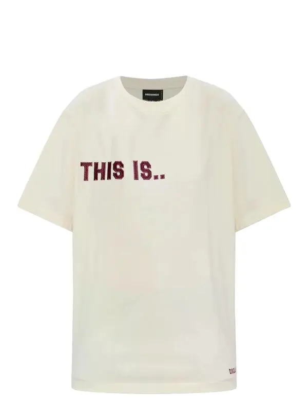 Dsquared2 Embroidered T-shirt - Neutrals