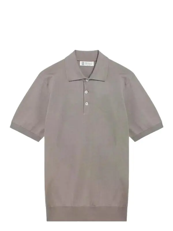 Brunello Cucinelli Short-sleeve Polo Shirt - Brown