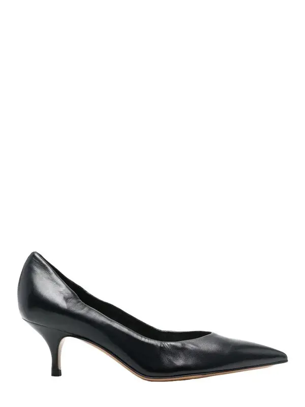 GUGLIELMO ROTTA Leather Pointed Pumps - Blue