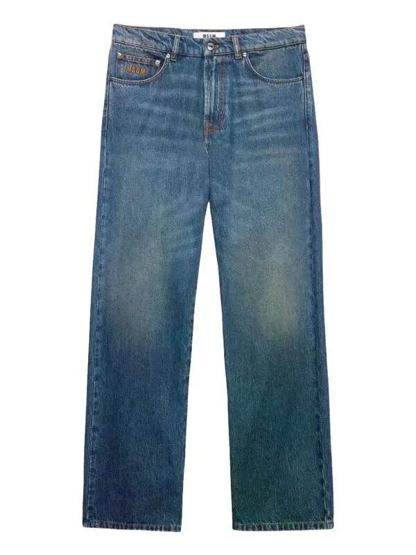 MSGM Logo Trousers - Blue