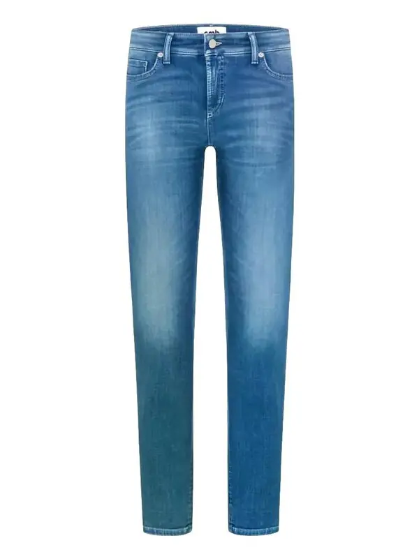 CAMBIO Piper Long Straight Leg Jeans - Blue