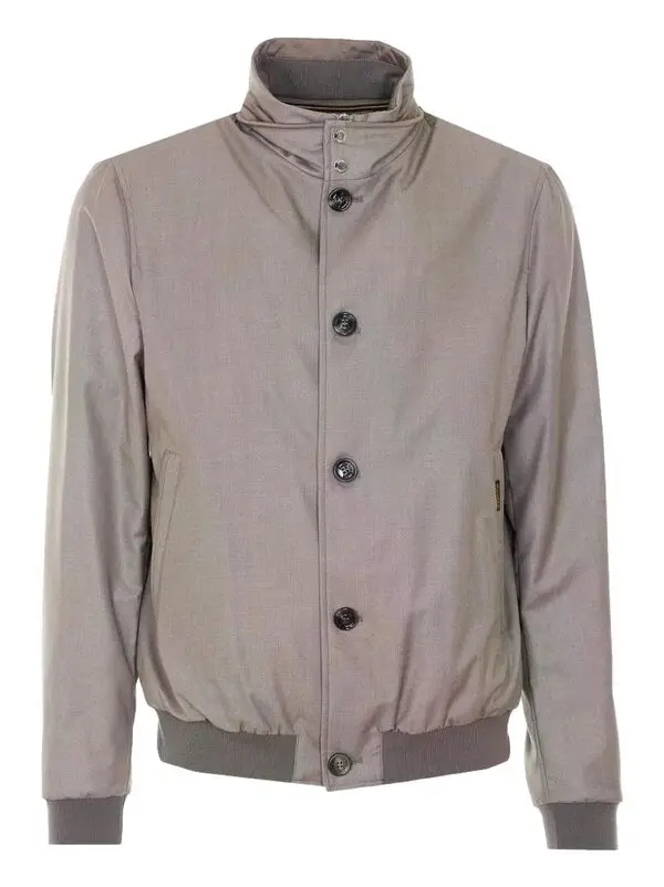 MOORER Bernie Jacket With Zip Pockets - Neutrals