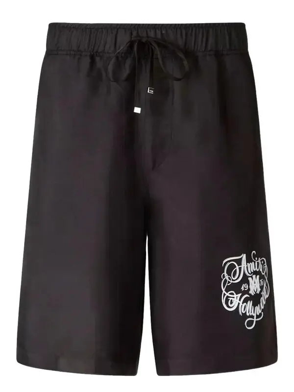 Amiri Hollywood Printed Shorts - Black