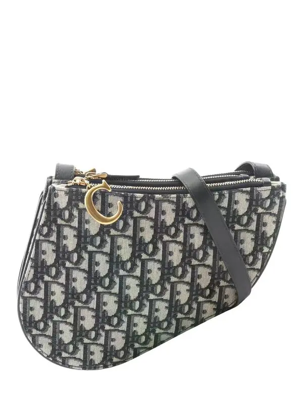 Dior 2010s Oblique Saddle Bag - Blue