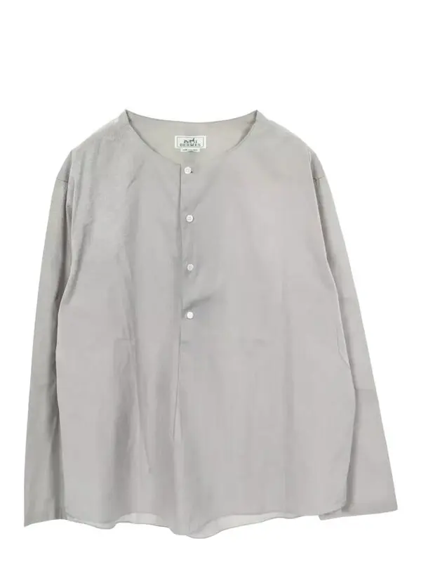 Hermès Cotton Pullover Shirt - Grey