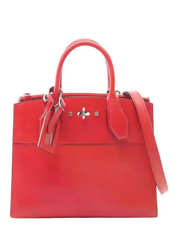 LOUIS VUITTON 2016 Pm City Steamer Tote Bag - Red