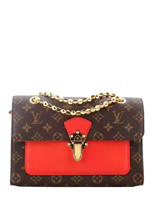 LOUIS VUITTON Victoire Handbag Monogram Canvas And Leather - Brown