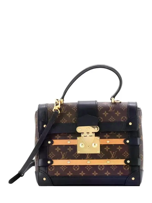 LOUIS VUITTON Trianon Handbag Monogram Canvas Pm - Black