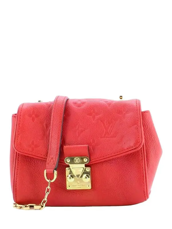 LOUIS VUITTON Saint Germain Bb Monogram Empreinte Leather Crossbody Bag - Red