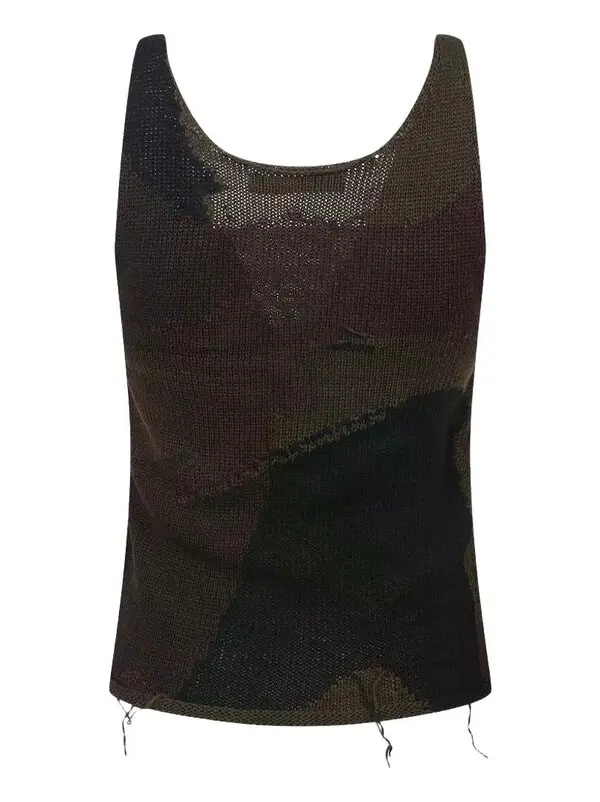 Our Legacy Solo Intarsia Distressed Top - Brown
