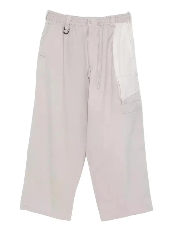 Y3 Drawstring-fastening Trousers - Grey