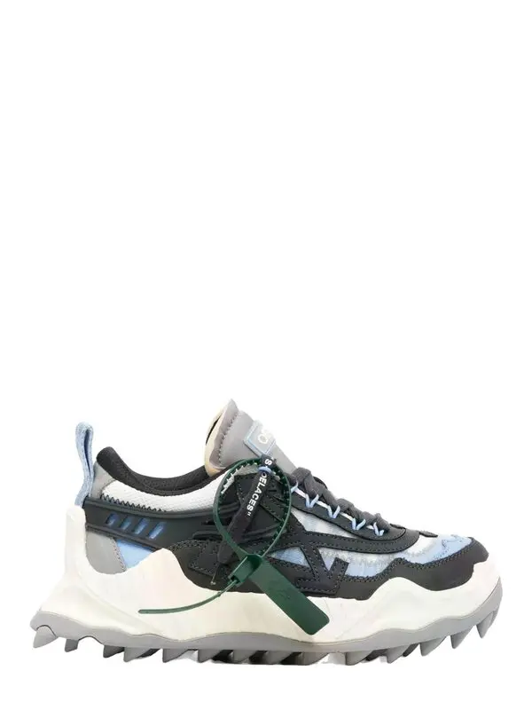 Off-White Leather Sneakers - Blue