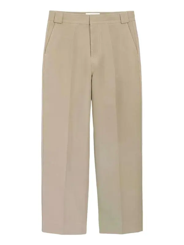 AMI Paris Baggy Gabardine Trousers - Neutrals