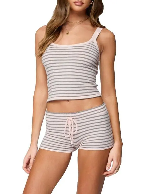 EDIKTED Lillian Stripe Camisole - Light-pink