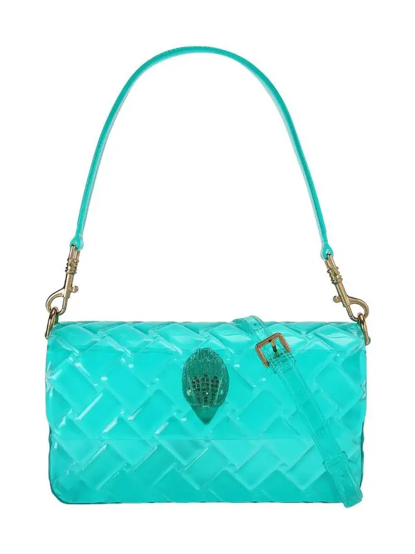 Kurt Geiger Kensington Jelly Shoulder Bag - Turquoise/aqua
