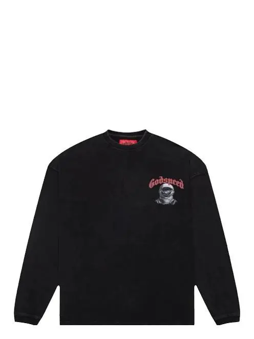 GODSPEED Apollo 11 Long Sleeve Tee Shirt - Black