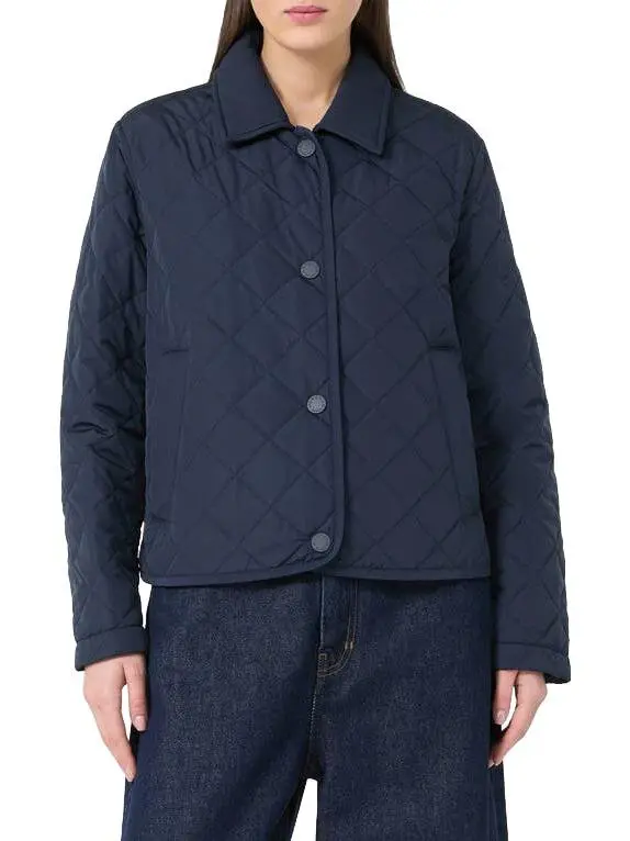 Max Mara Gelo Quilted Jacket - Navy