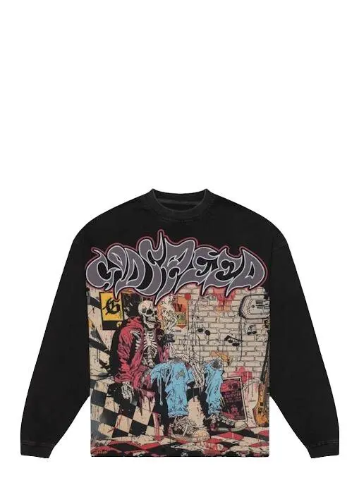 GODSPEED Stoner Long Sleeve Tee Shirt - Black