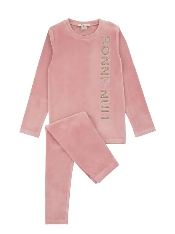 NOGGIWEAR Velour Loungewear Set - Pink