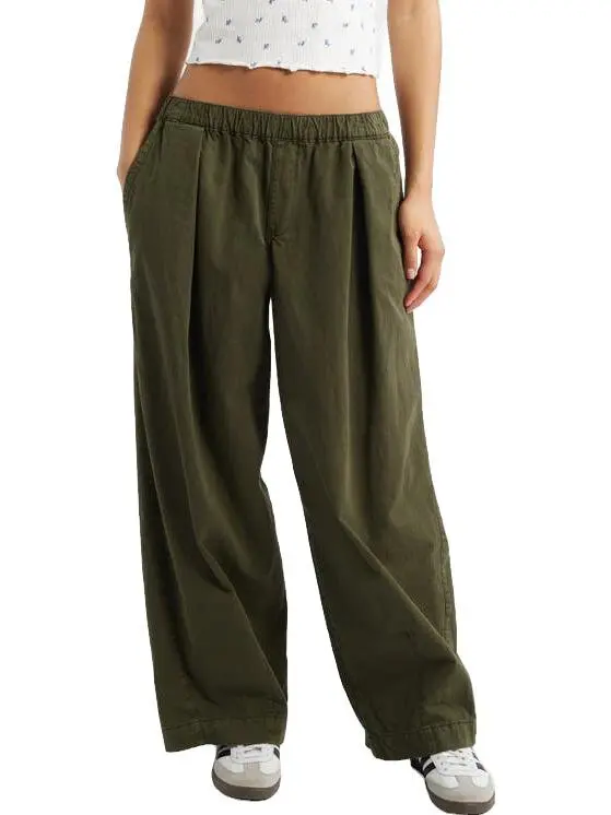BDG URBAN OUTFITTERS Bobbi Oversized Wide Leg Pants - Khaki