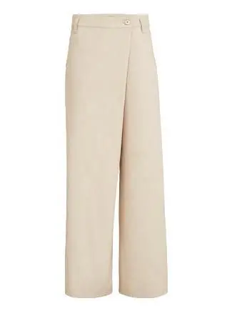 Brunello Cucinelli Loose Wrapped Trousers - Sand